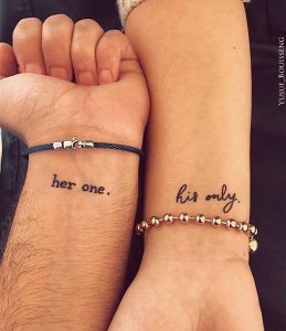 30 Beautiful Matching Tattoo Designs For Couples - The XO Factor