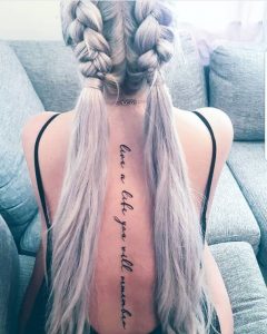 28 Delicate But Beautiful Spine Tattoo Designs For Women - The XO Factor