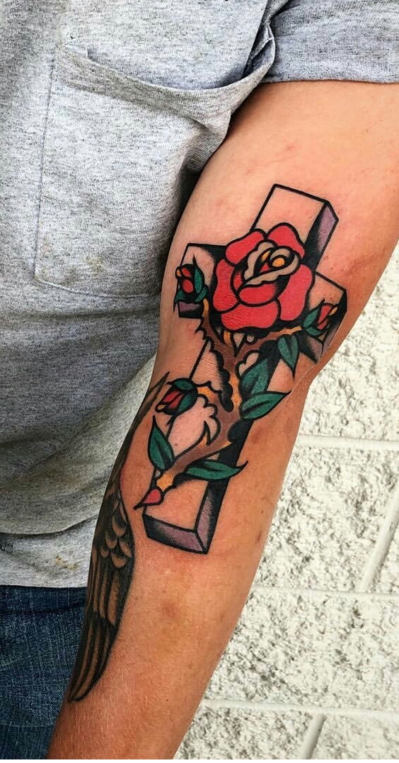 40+ Inspiring Cross Tattoo Designs - The XO Factor