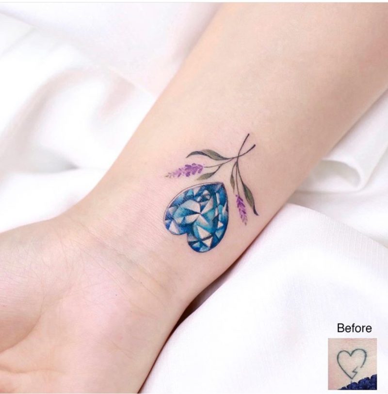 40+ Dazzling Gemstone Tattoos You'll Love - The XO Factor