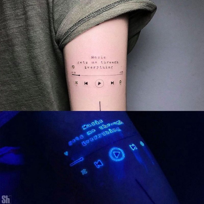 20+ Incredible UV Tattoo Designs To Glow In The Dark - The XO Factor