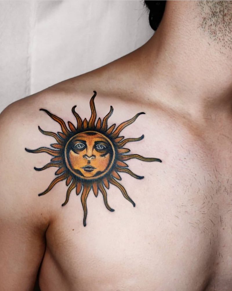 30+ Amazing Sun Tattoo Designs To Brighten Your Mood - The XO Factor