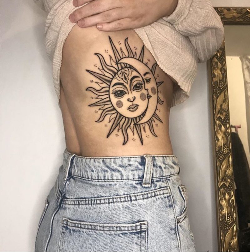 30+ Amazing Sun Tattoo Designs To Brighten Your Mood - The XO Factor