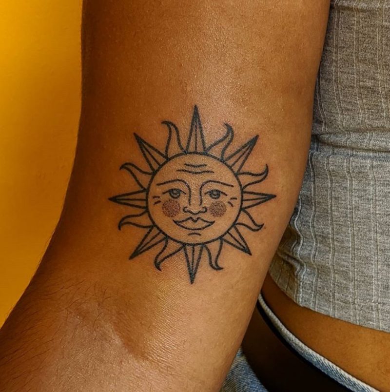 30+ Amazing Sun Tattoo Designs To Brighten Your Mood - The XO Factor