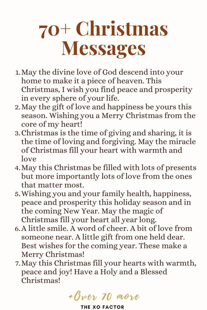 70+ Merry Christmas Messages For Everyone In Your Life - The XO Factor