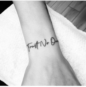 33 Trust No One Tattoo Design Ideas - The XO Factor