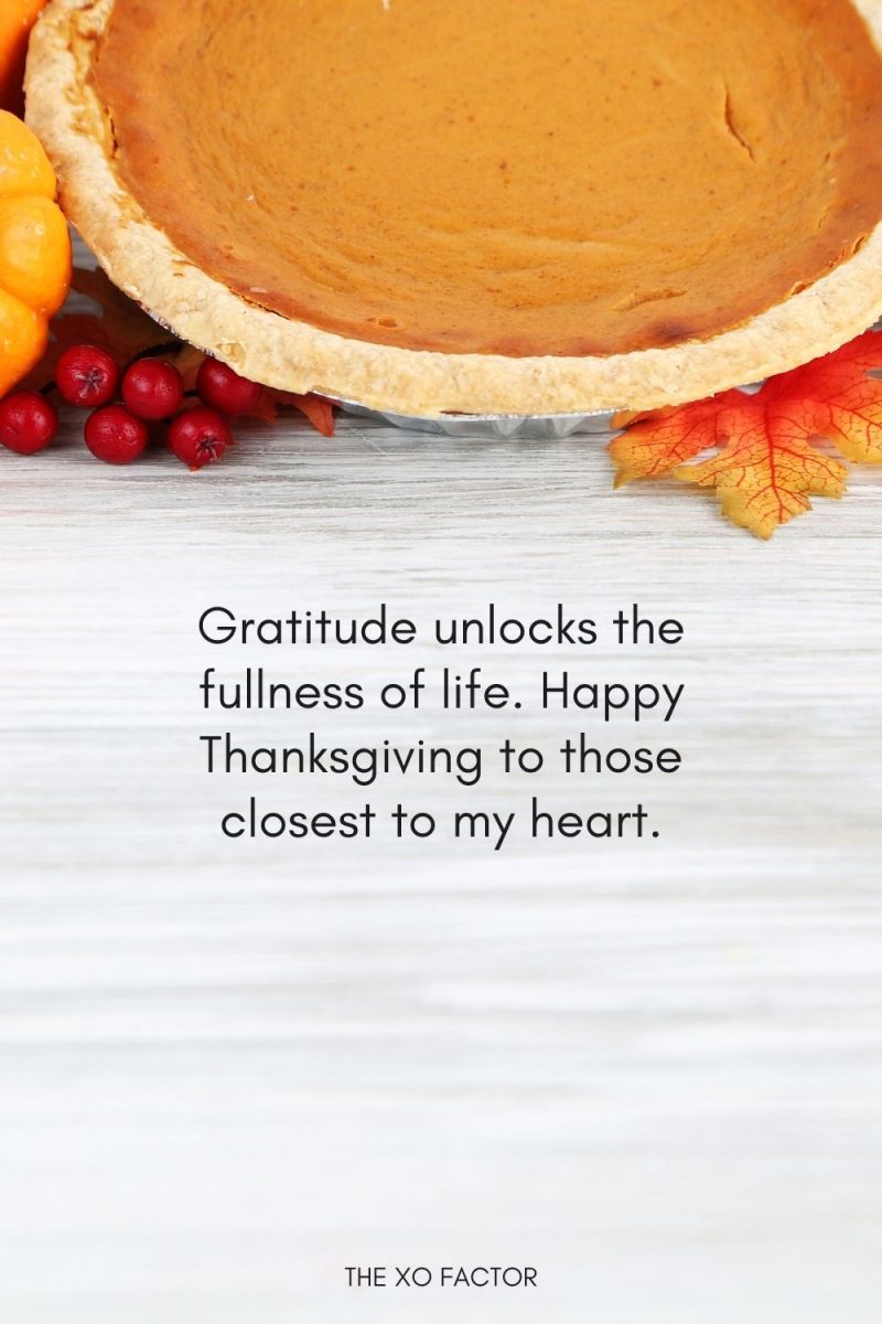 70+ Sweet Thanksgiving Messages For Your Loved Ones - The XO Factor