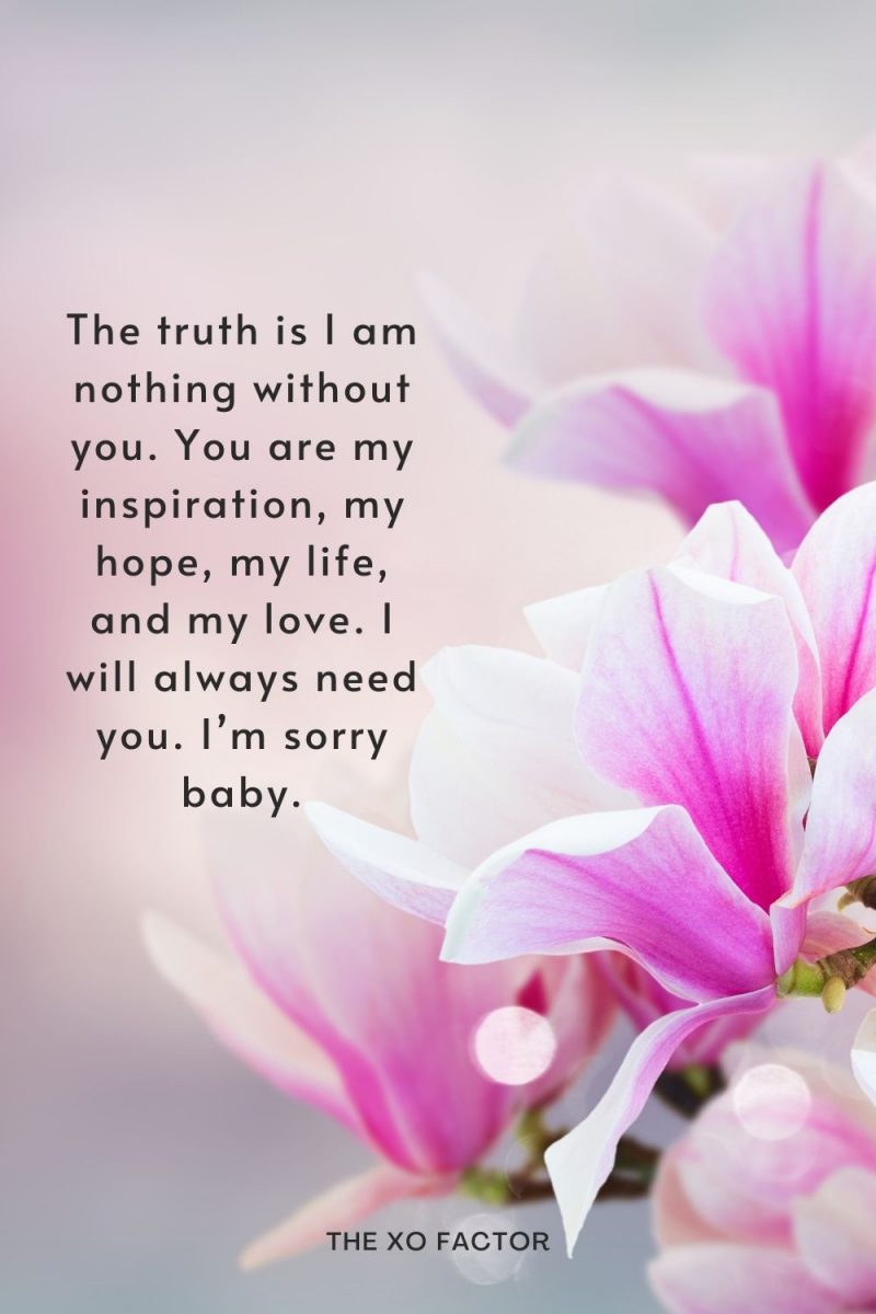 75 Sorry Messages For The Perfect Apology - The XO Factor