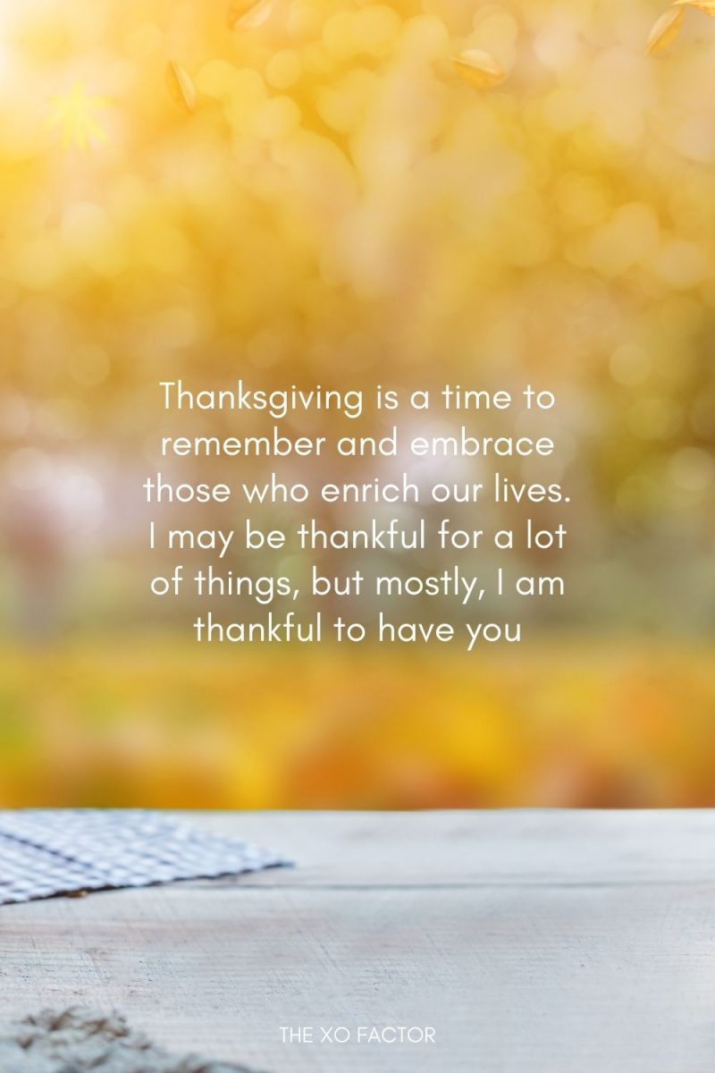 70+ Sweet Thanksgiving Messages For Your Loved Ones - The XO Factor