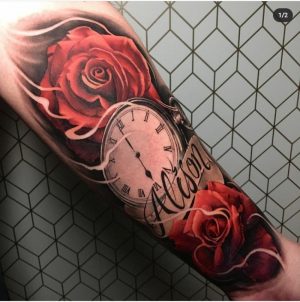 40+ Charming Red Rose Tattoos - The XO Factor