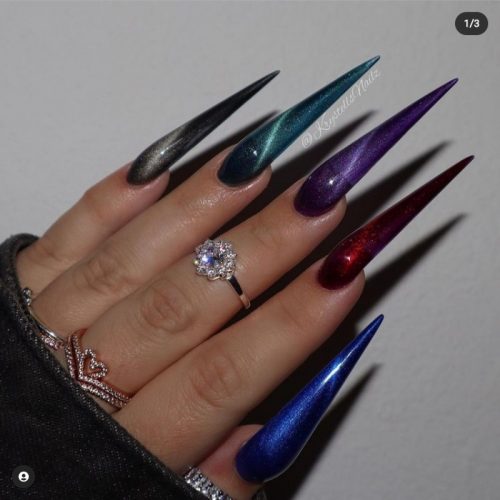 25 Stunning Pointy Nails You Should See - The XO Factor