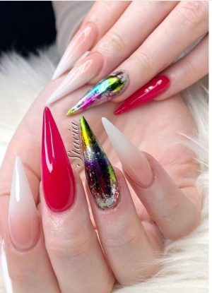 25 Stunning Pointy Nails You Should See - The XO Factor
