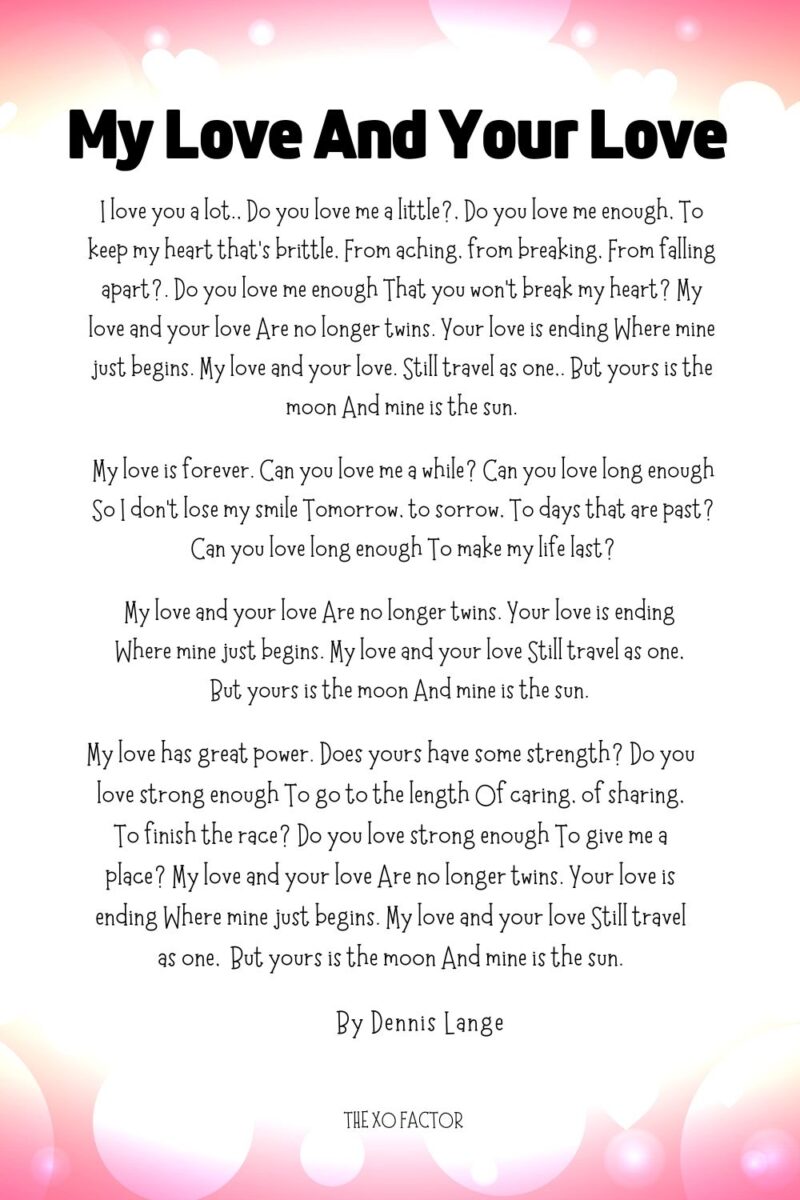 20 Romantic Love Poems For Lovers - The XO Factor