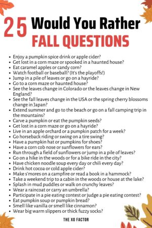 140 Autumn Questions - The XO Factor