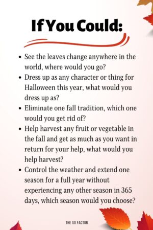 140 Autumn Questions - The XO Factor
