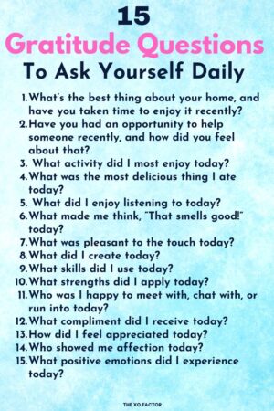 110 Gratitude Questions - The XO Factor