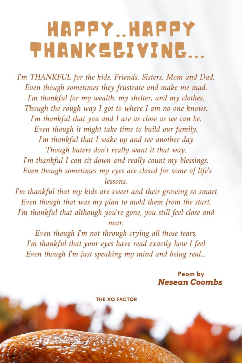 20 Thanksgiving Poems: Celebrating Gratitude And Togetherness - The XO ...