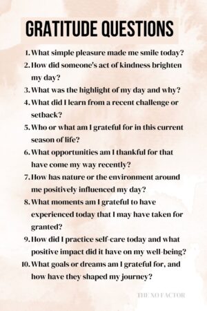 110 Gratitude Questions - The XO Factor