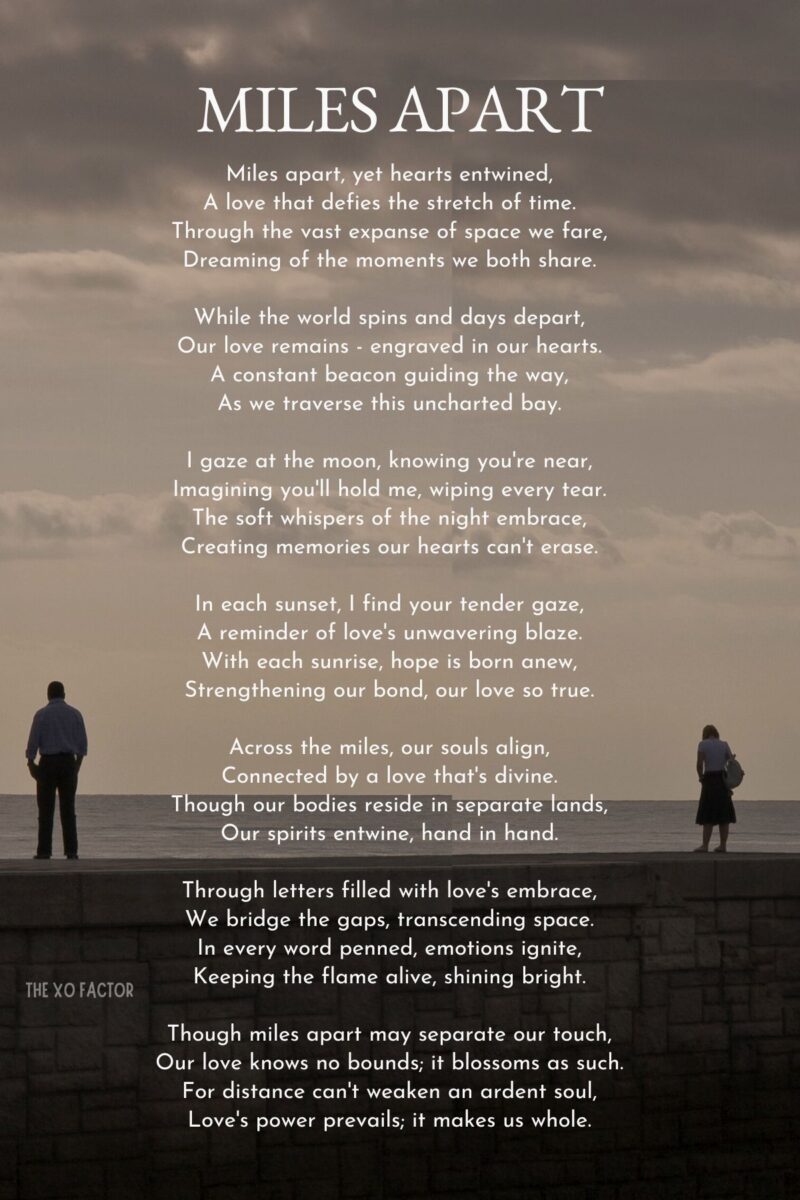 I Miss You Poems To Express Love And Longing - The XO Factor