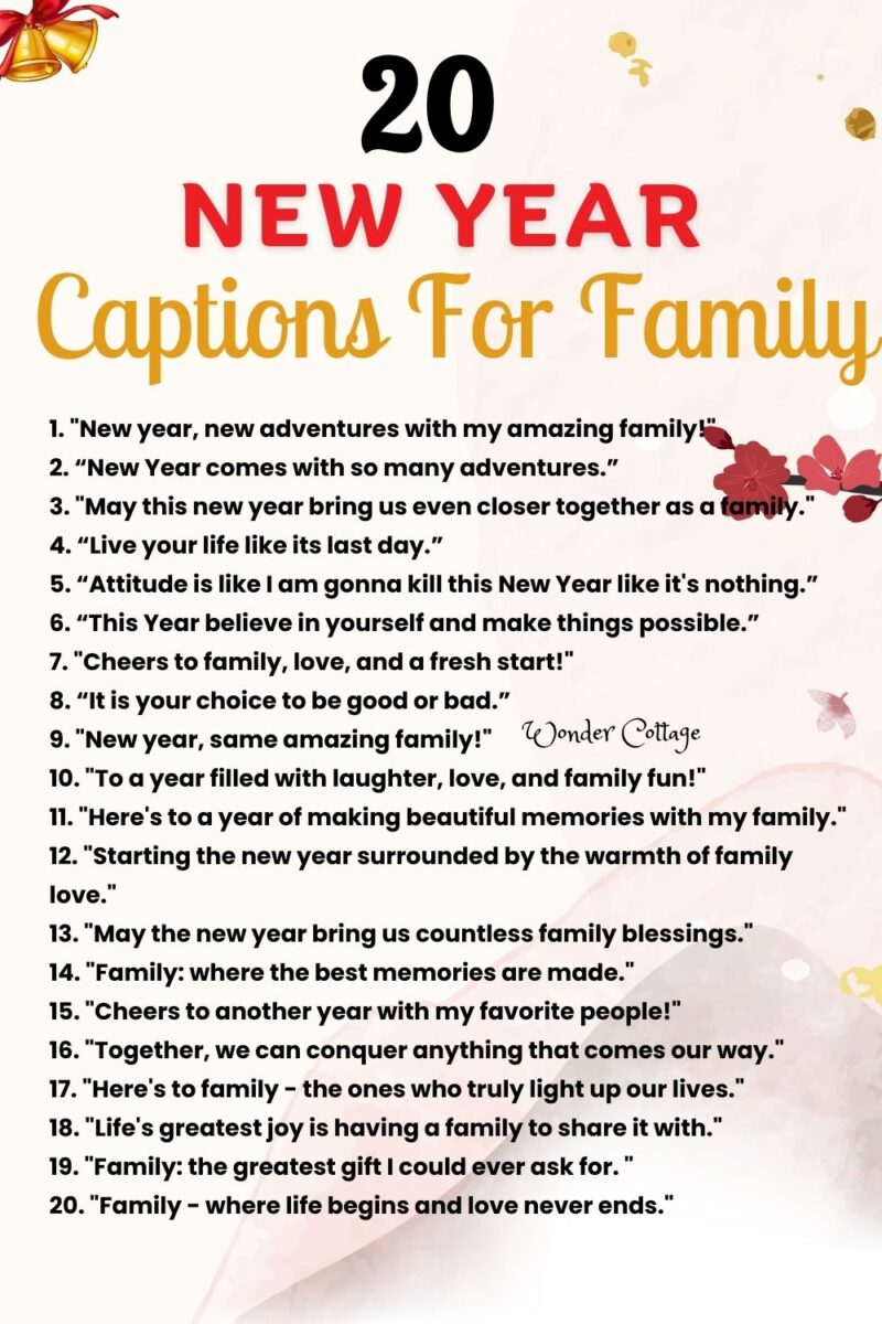 200 Inspiring New Year Captions For Your Journey - The XO Factor